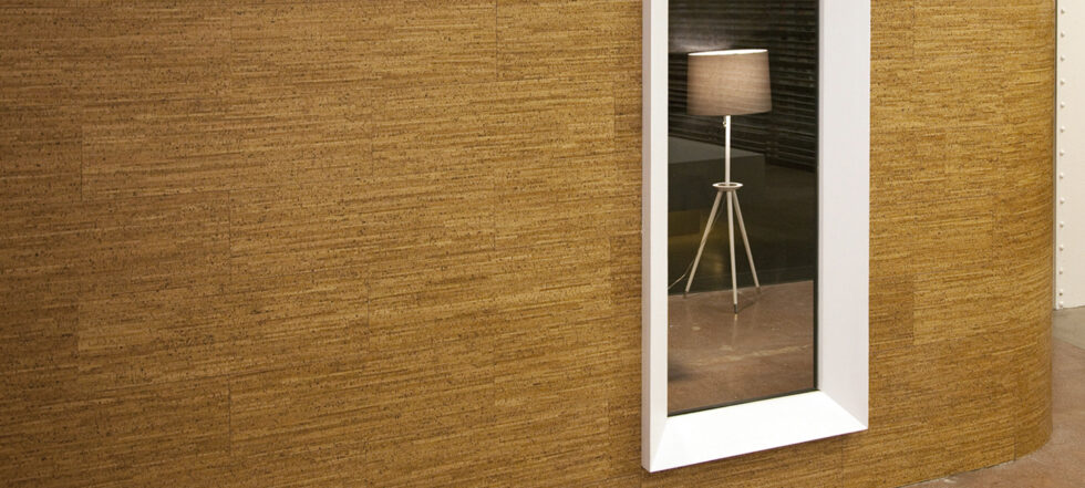 Cork wall tiles available in 12" x 24" sizes